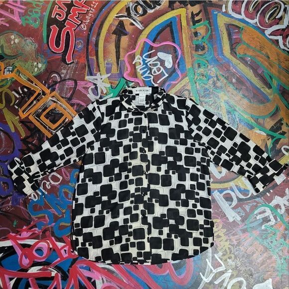 Brownstone Studio | Tops | Vintage Brownstone Studio Black White ...